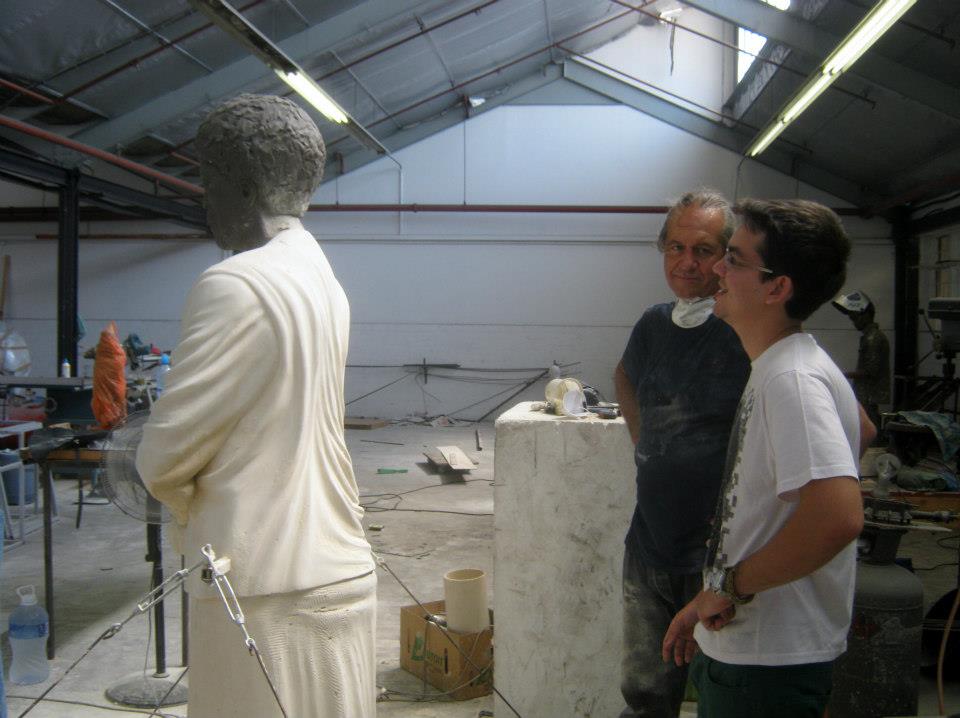 Andries Botha is working on a large commission to be completed later in ...